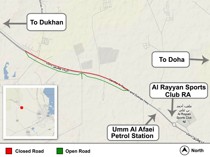 Traffic Diversion on Dukhan Highway
