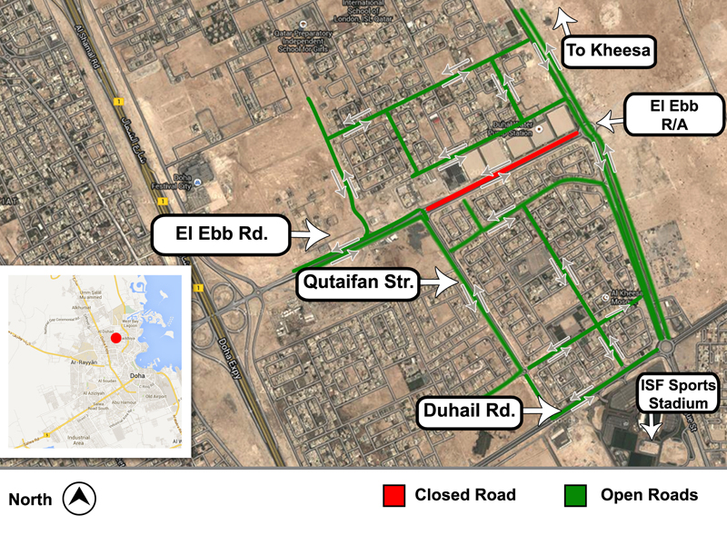 Temporary Road Closure on Al Ebb Street