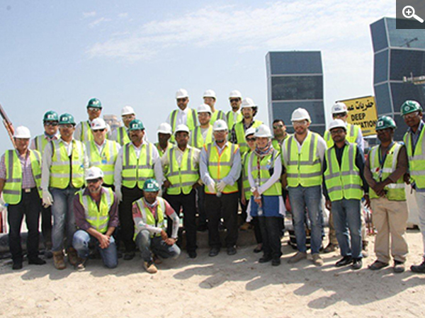 Ashghal organizes Site visit to Lusail Expressway Project