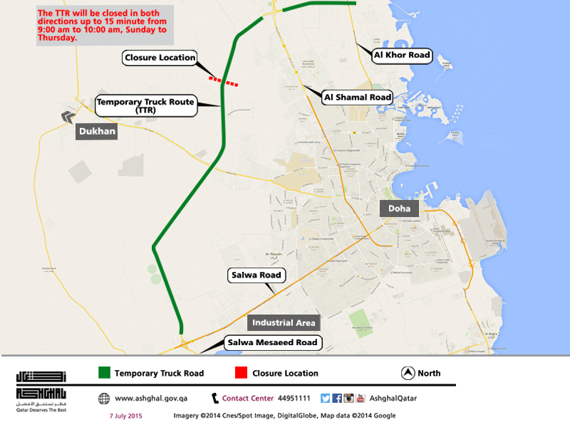 Daily 15-Minute Closure of Temporary Truck Route for the Construction ...