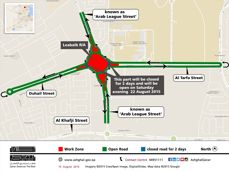 Temporary Traffic Diversion on Leabaib Roundabout