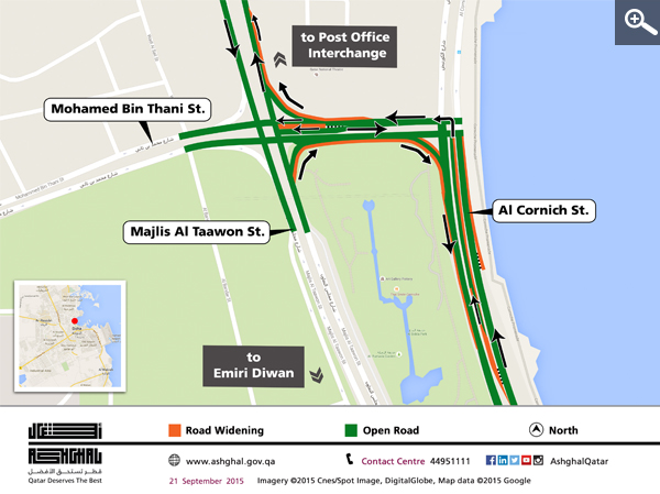 Implementation of Street Expansion Works at the Corniche