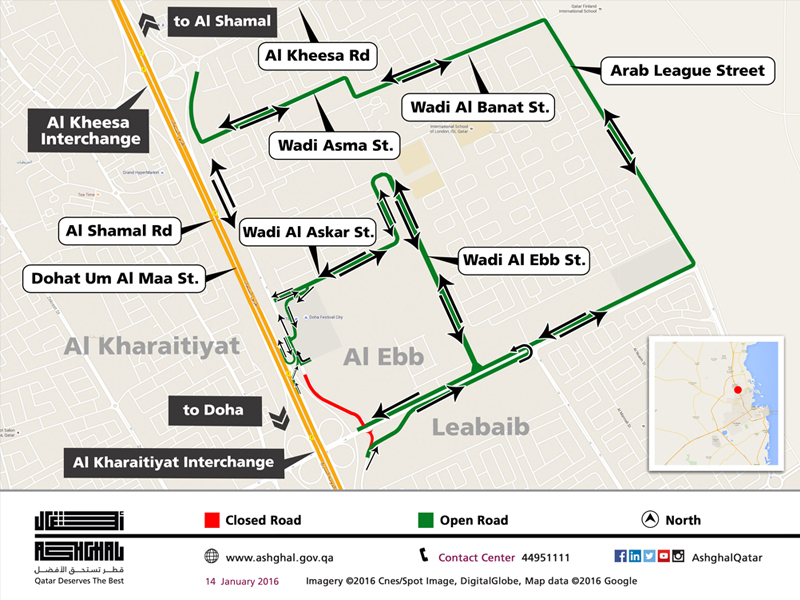 Temporary Diversion on two Sections of Dohat Um Al Maa Street East of ...