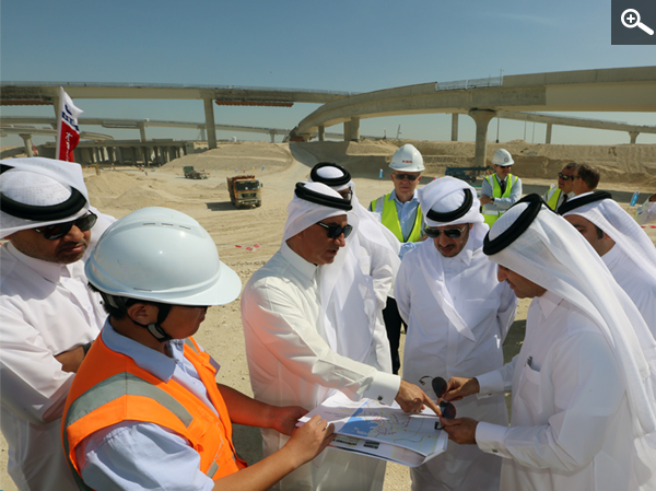 H.E. the Prime Minister Inspects Ashghal’s East-West Corridor ...
