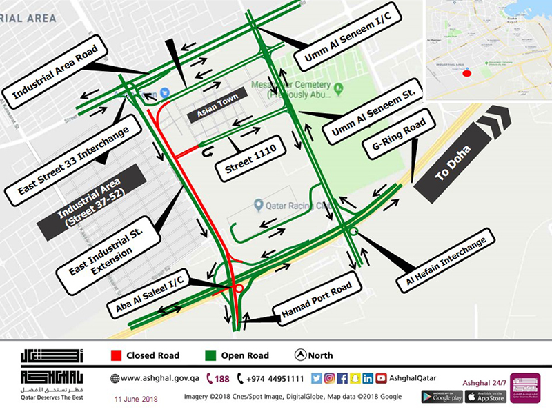 Ashghal Starts on East Industrial Street Extension Upgrade Project
