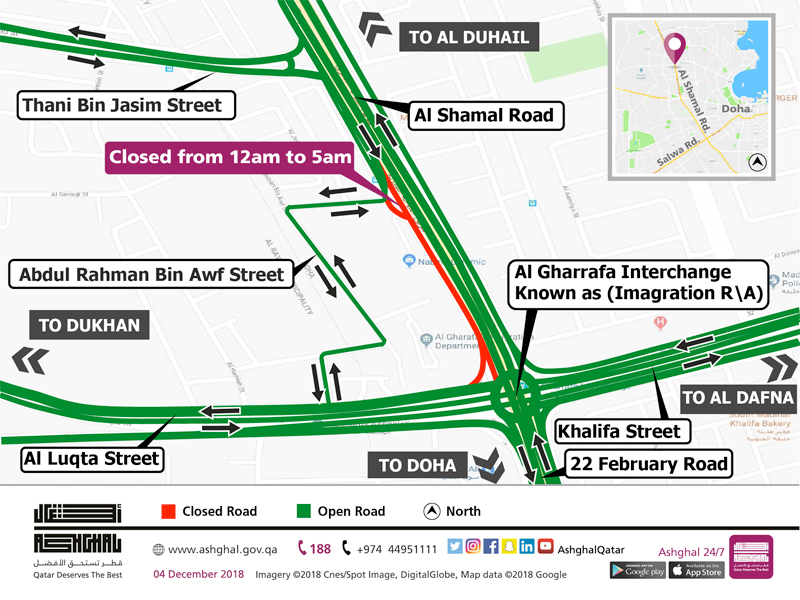 Five Hour Temporary Closure on Part of Service Road Leading to Al ...