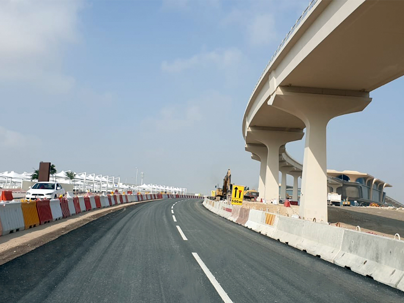 Completion of stage one of the road connecting to Qatar University ...